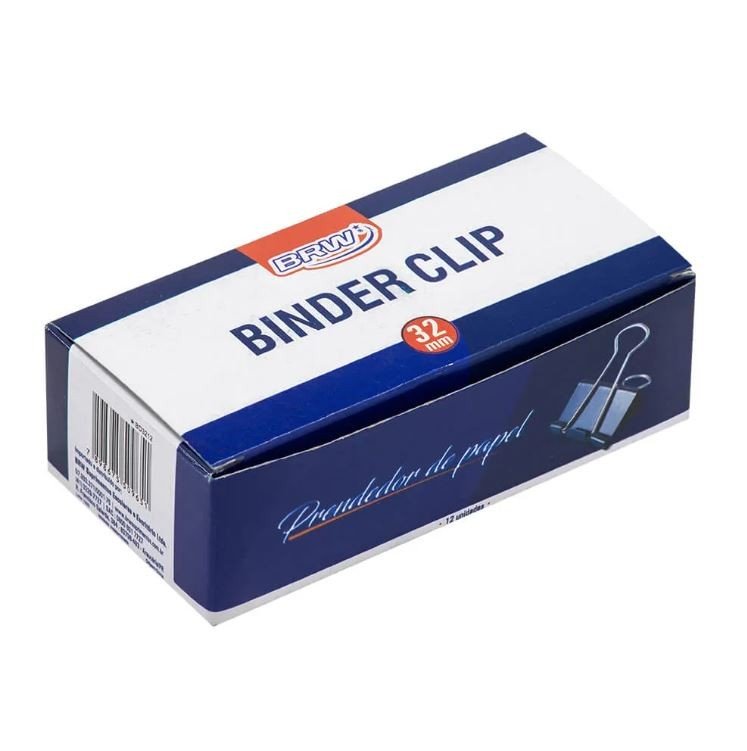 Binder Clips 32mm Brw 12 Unidades
