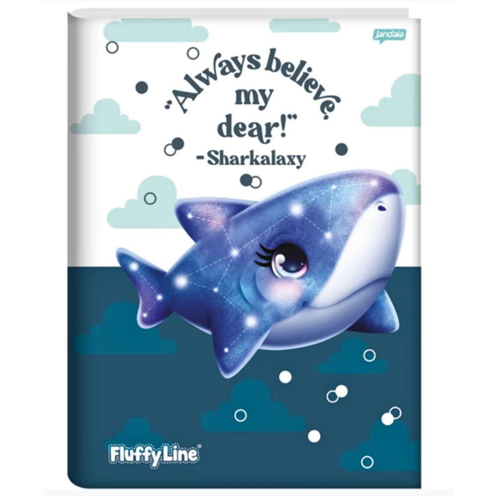 Caderno Brochura Capa Dura Universitário Fluffy Line 80 Folhas JANDAIA ...