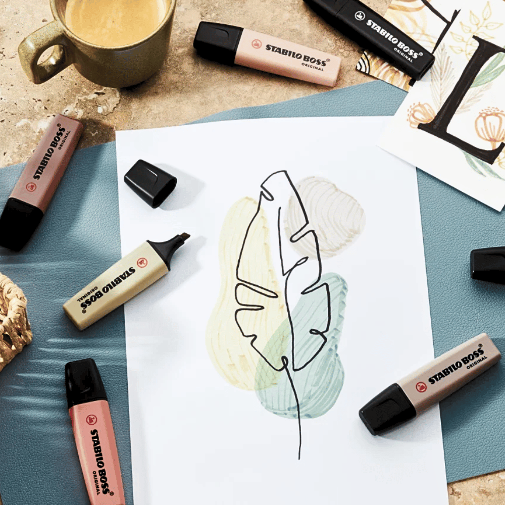 Marcador Nature Colors com 4 Unidades Boss Original STABILO - Modelo 1 ...