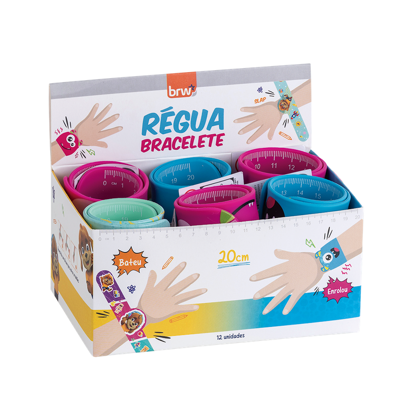 Régua Bracelete Flexível Lupi + Boo 20cm BRW - Estampa 3 - Frame Papelaria