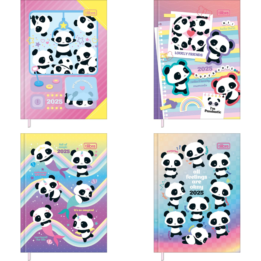 Agenda Mini Costurada Lovely Friend 2025 7,8 X 10,8cm TILIBRA - Estampa ...