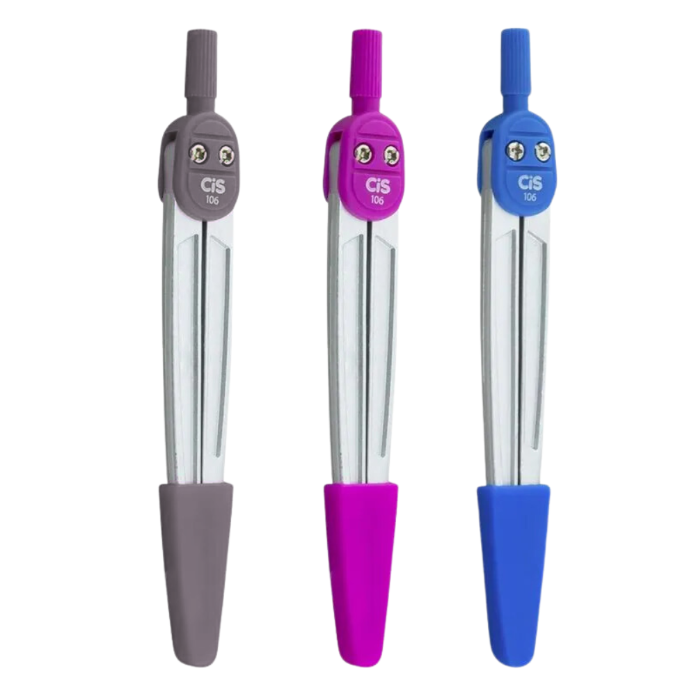 Compasso Escolar Metal 106P Com Protetor De Ponta CIS - Azul - Frame ...