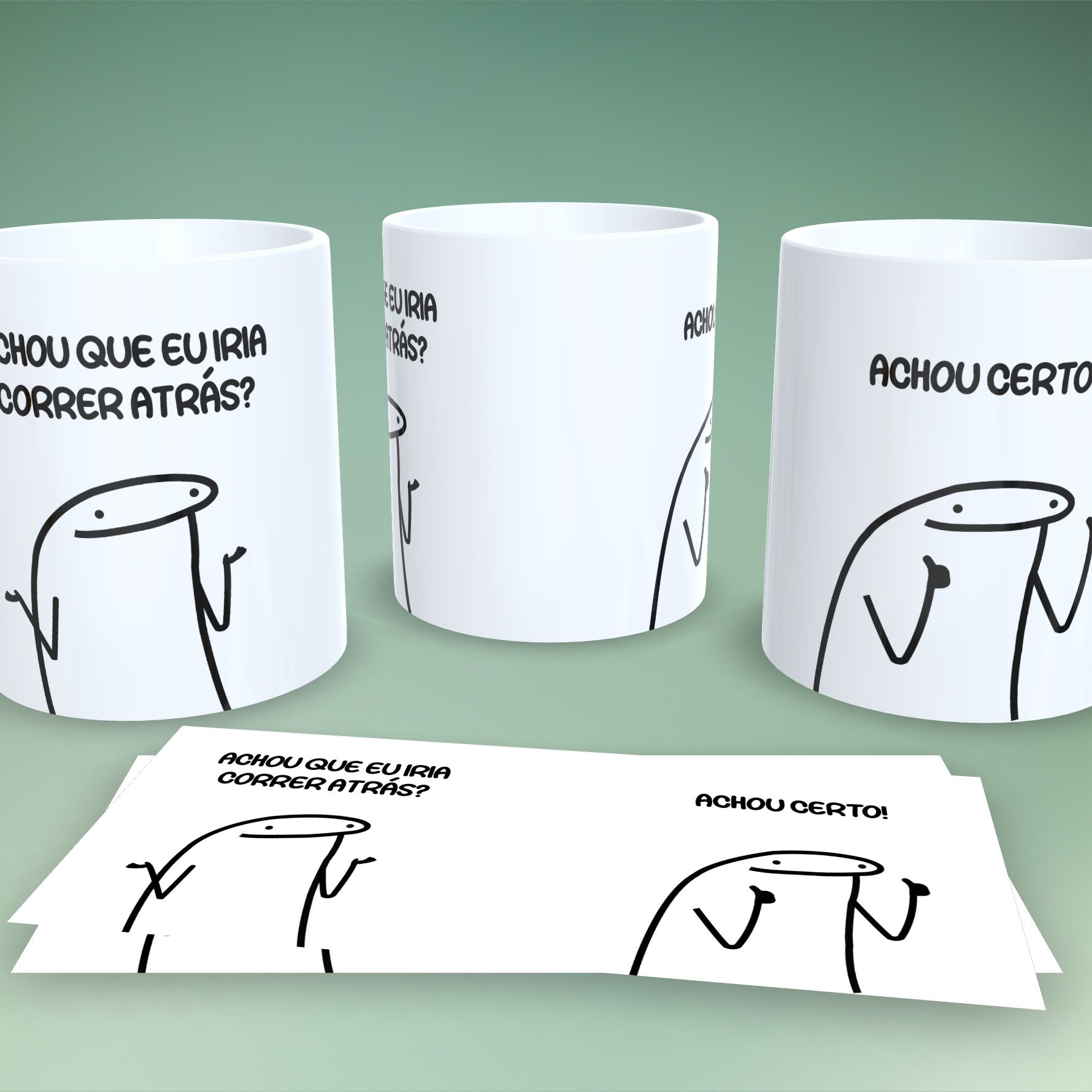 Caneca Flork Frases 325ml – Um Toque Divertido no Seu Café da Manhã